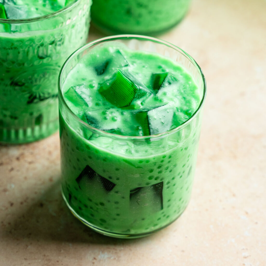 Vegan Buko Pandan (Filipino Coconut Dessert) - Floured Frame