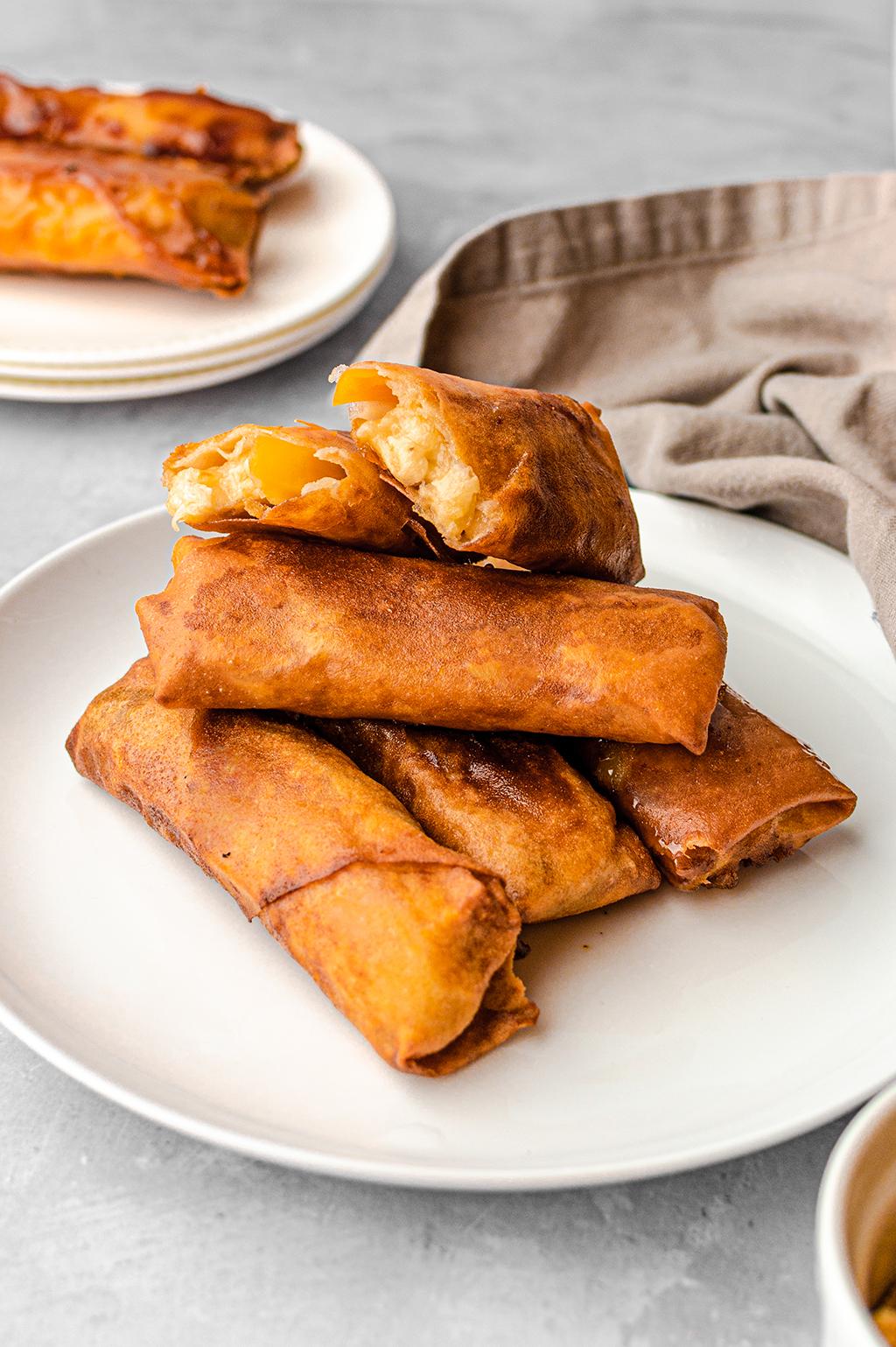 Turon (Filipino Banana Lumpia) - Floured Frame