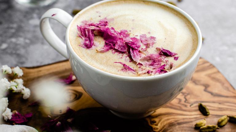 Rose Cardamom Latte - Floured Frame