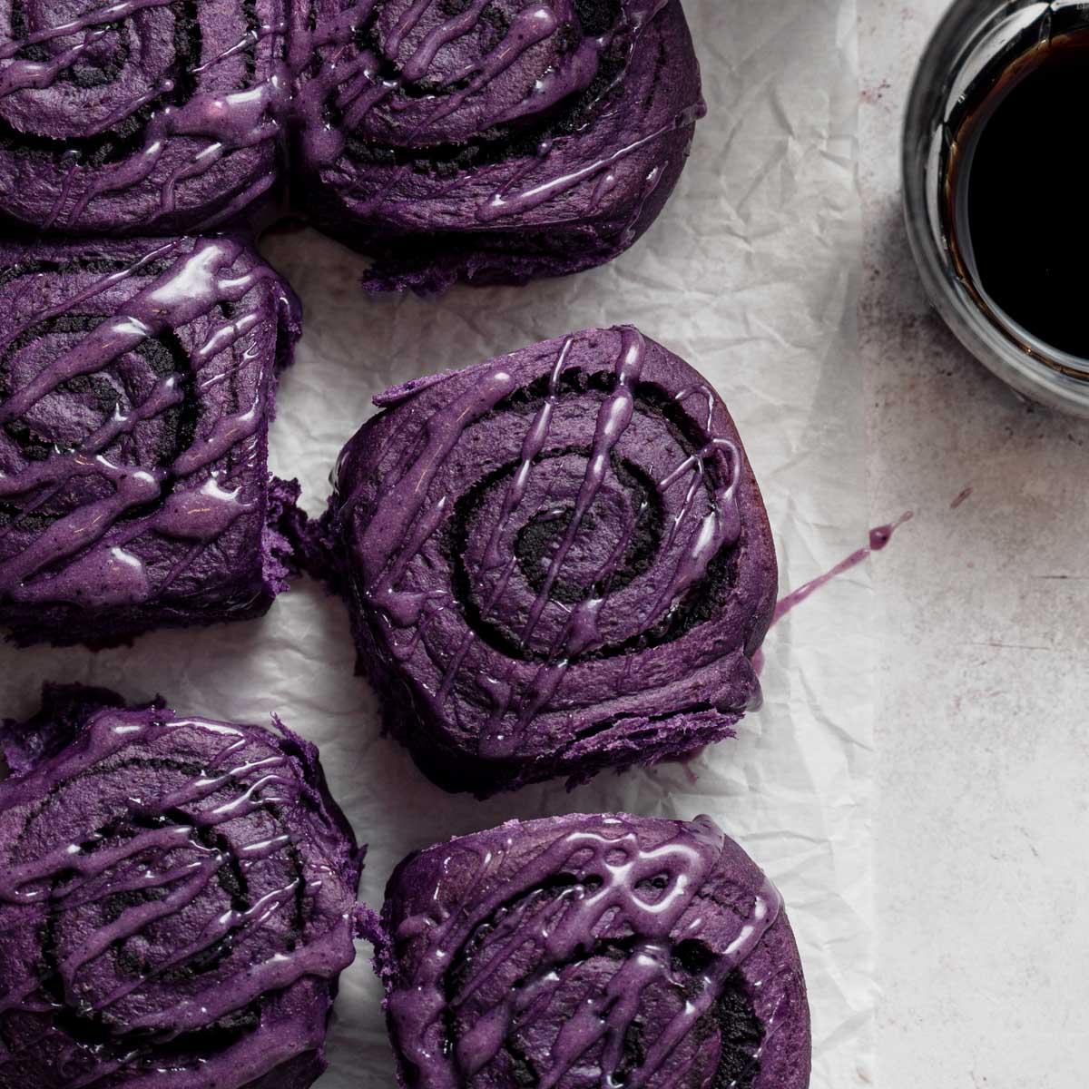 Vegan Ube Rolls - Floured Frame