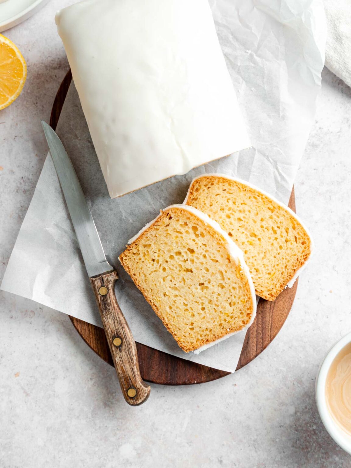 Vegan Lemon Pound Cake - Floured Frame
