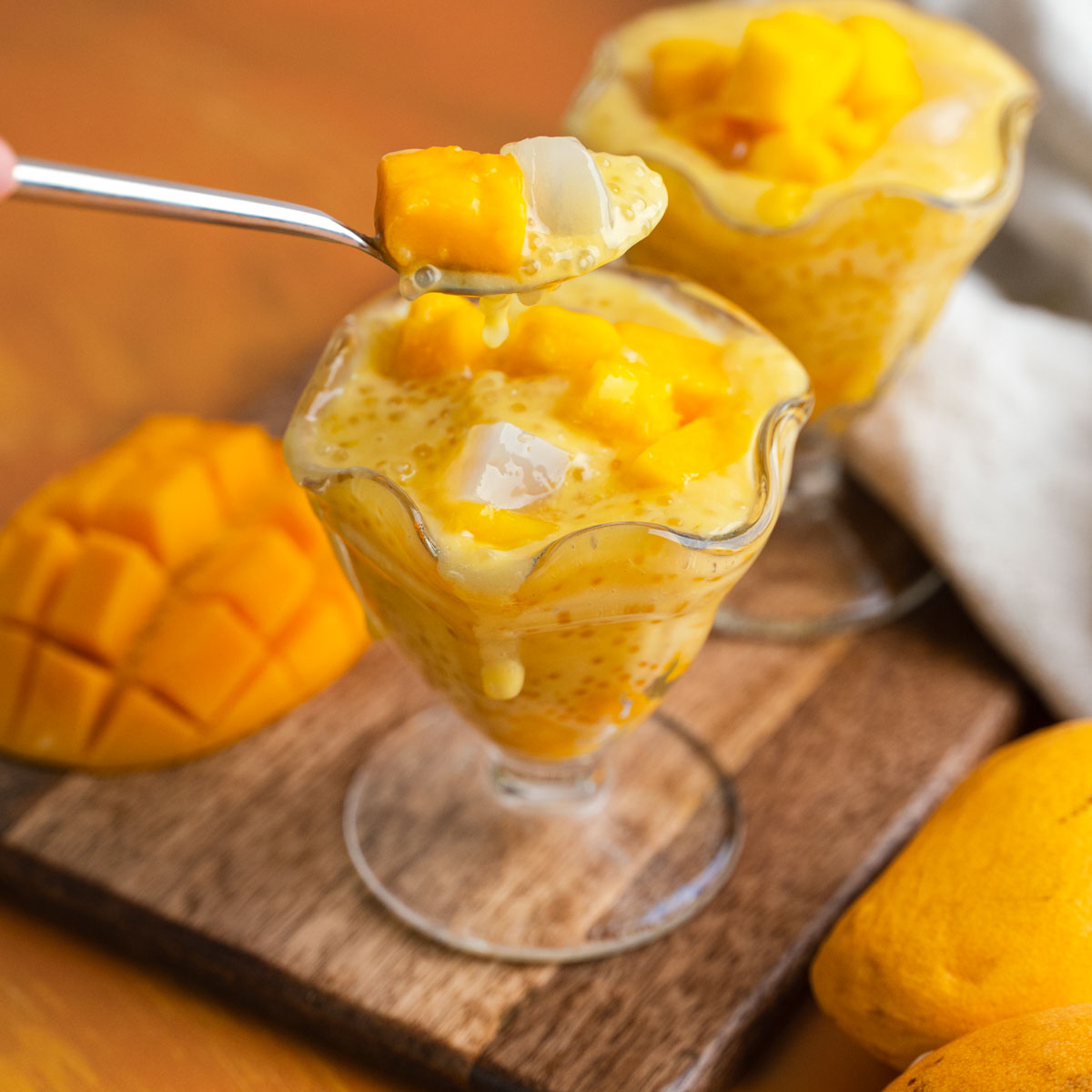 Vegan Mango Sago - Floured Frame
